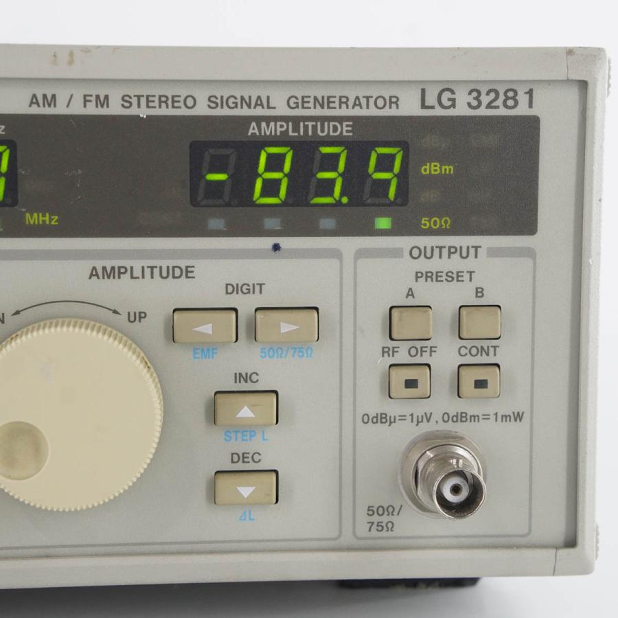 [DW]USED 8日保証 07/2021CAL LEADER LG 3281 AM/FM STEREO SIGNAL GENERATOR ...