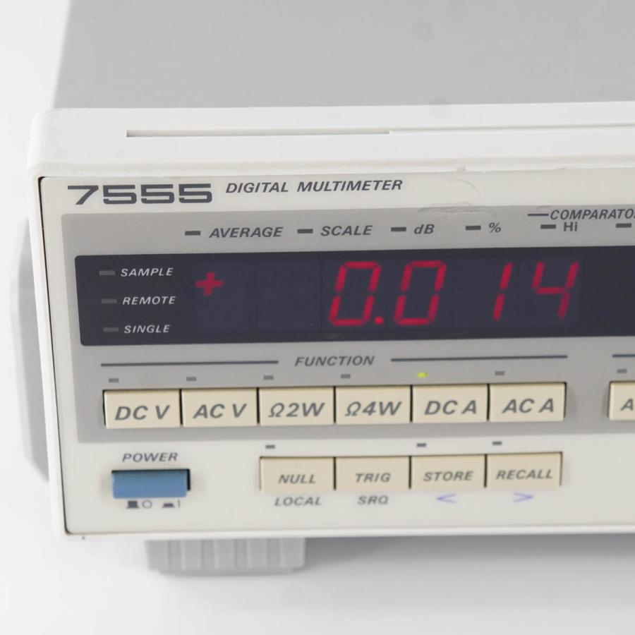 [DW]USED 8日保証 YOKOGAWA 7555 755501-1-M/C1 DIGITAL MULTIMETER デジタルマルチ ...