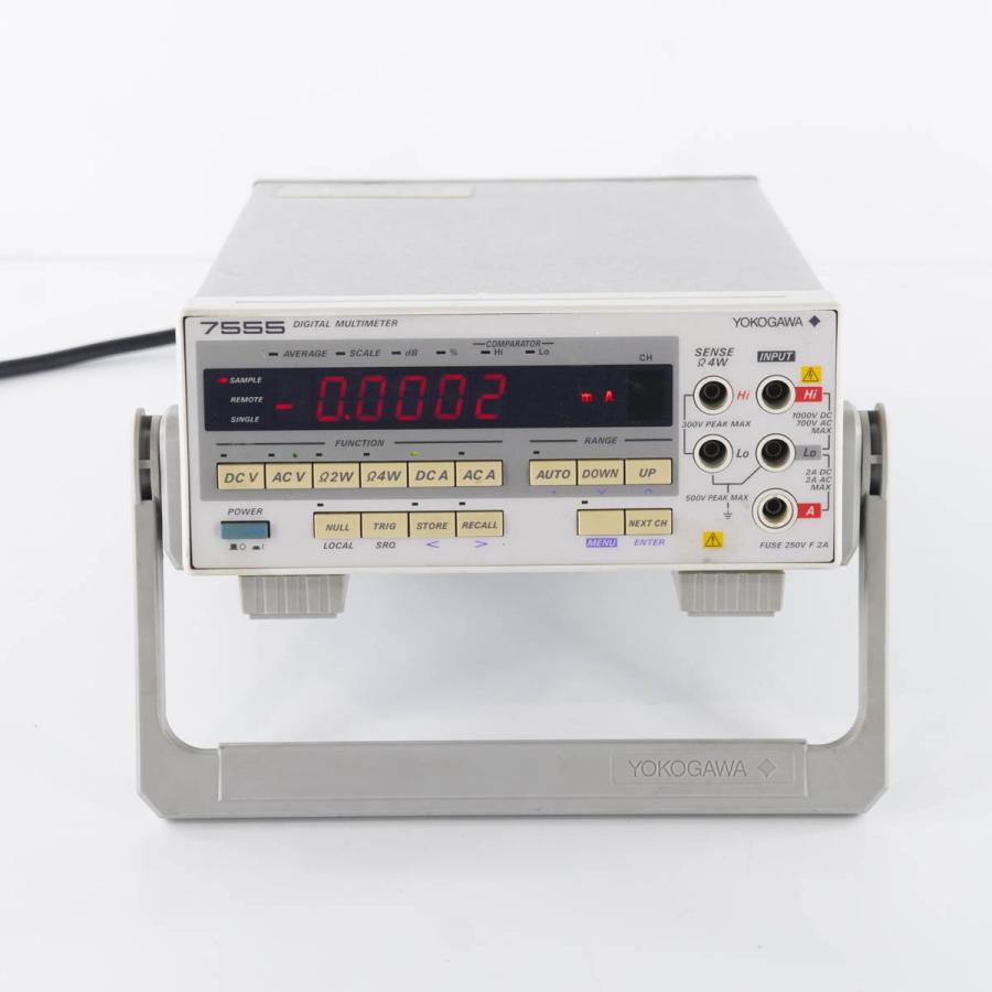 [DW]USED 8日保証 YOKOGAWA 7555 DIGITAL MULTIMETER デジタルマルチメーター [04732-0067 ...