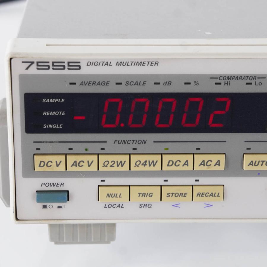 [DW]USED 8日保証 YOKOGAWA 7555 DIGITAL MULTIMETER デジタルマルチメーター [04732-0067 ...