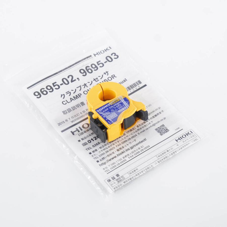 [DW]USED 8日保証 01/2021CAL HIOKI 9695-02 CLAMP ON SENSOR クランプオンセンサー 取扱説明書 ...