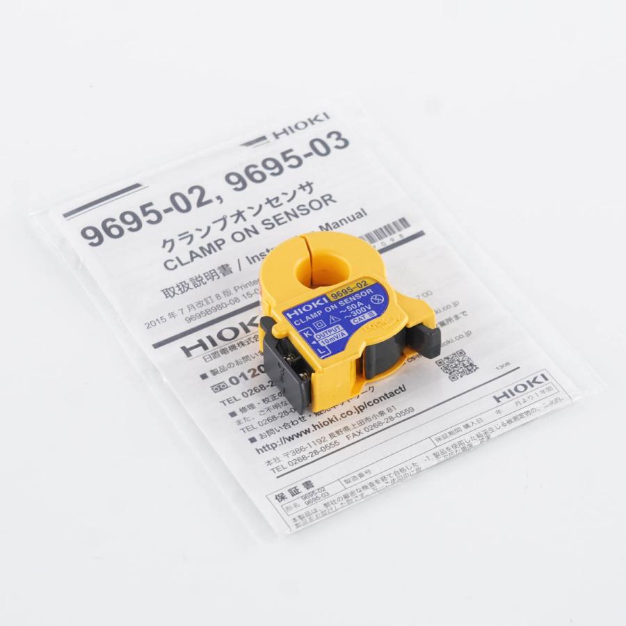 [DW]USED 8日保証 2台入荷 08/2021CAL HIOKI 9695-02 CLAMP ON SENSOR クランプオンセンサー ...