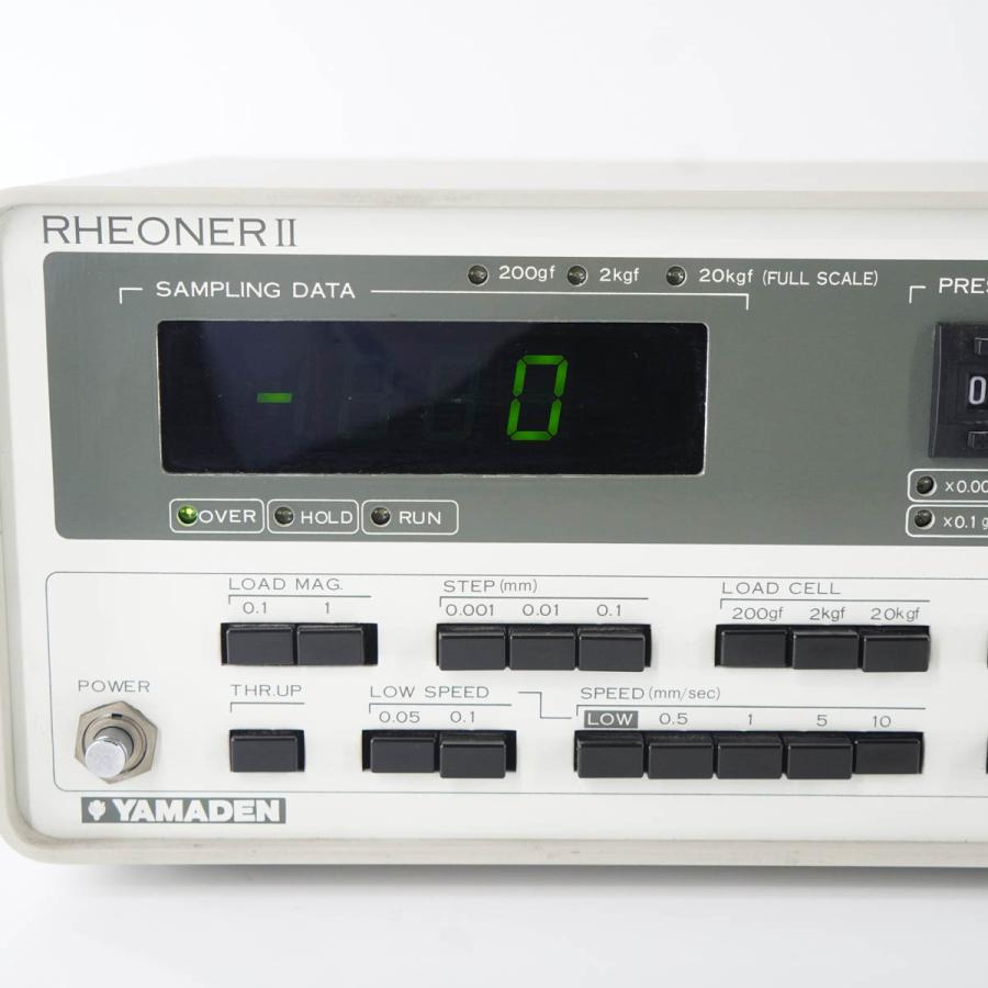 [DW]USED 8日保証 セット YAMADEN RE2-33005 RHEONERII CREEP METER クリープメーター 電源 ...