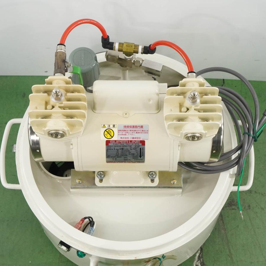 [PG]USED 8日保証 八重崎空圧 YC-4RS HOHMI ホーミ エアーコンプレッサー AIR-COMPRESSOR KAPSEL-CON カプセルコン 50/60Hz [04765 ...