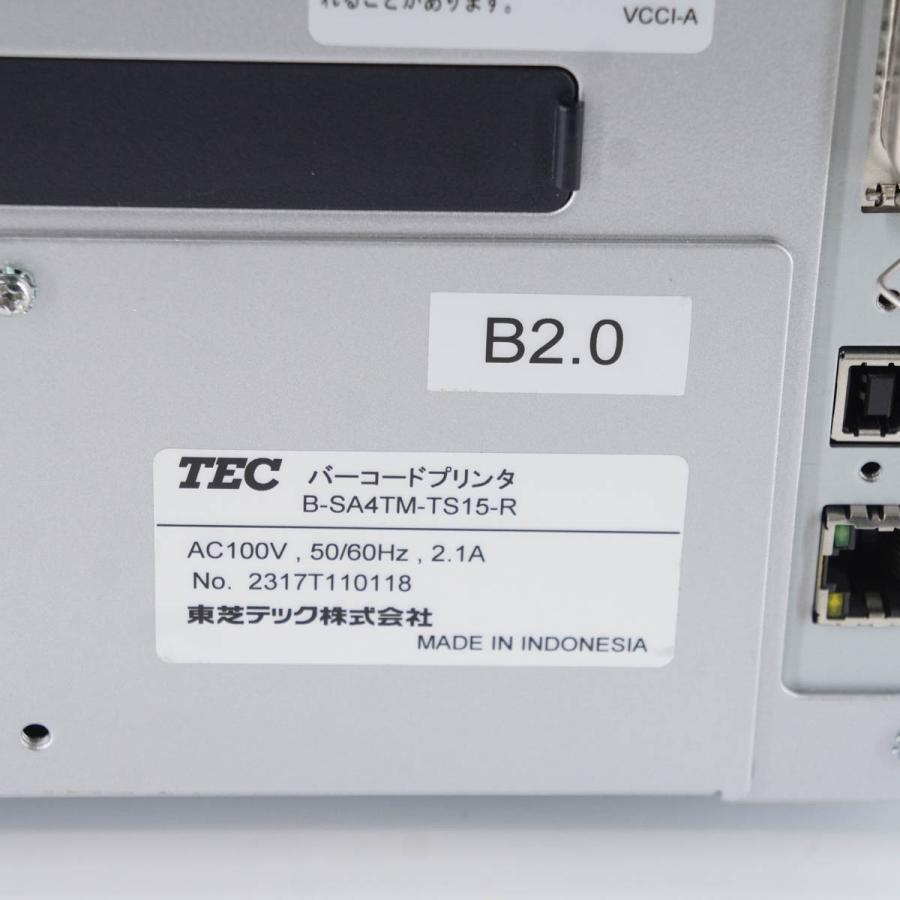 [PG]USED 8日保証 TEC B-SA4TM-TS15-R バーコードプリンター ラベルプリンター 電源コード [04777-0061 ...