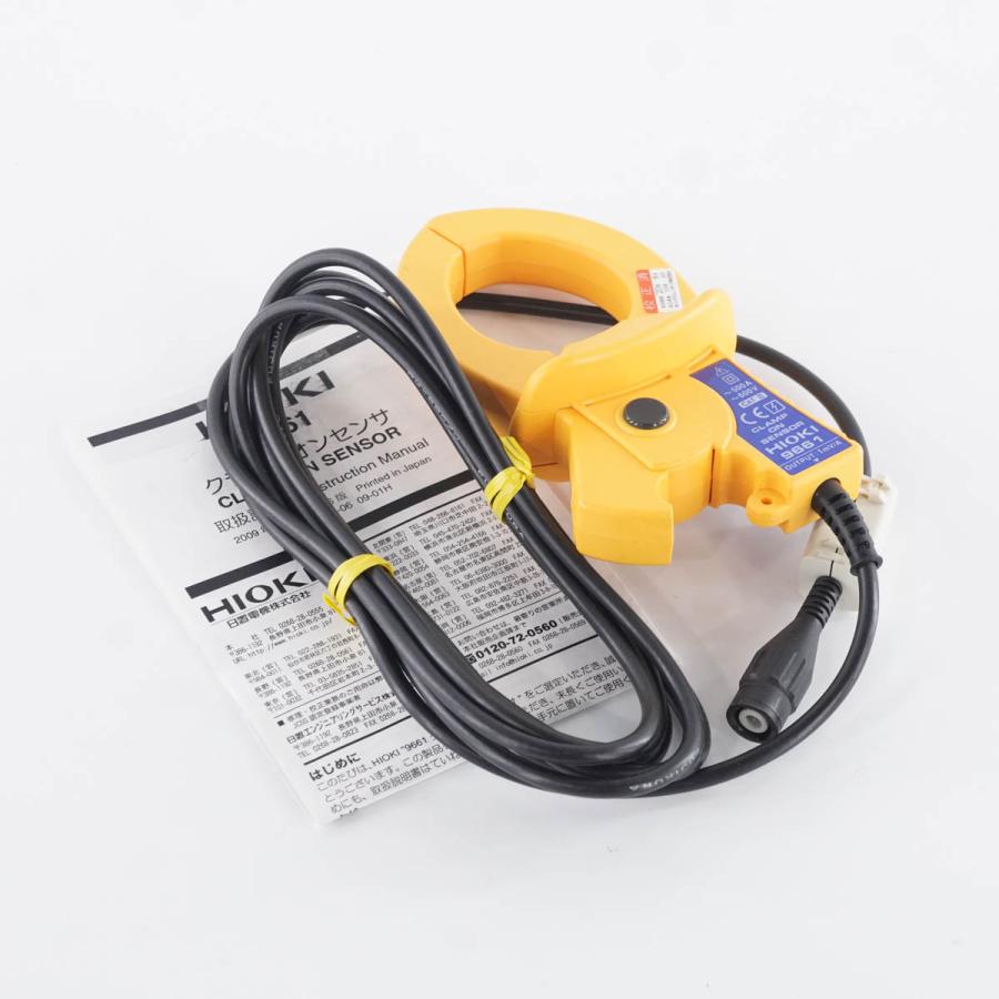 [DW]USED 8日保証 08/2019CAL HIOKI 9661 CLAMP ON SENSOR クランプオンセンサー 取扱説明書 ...
