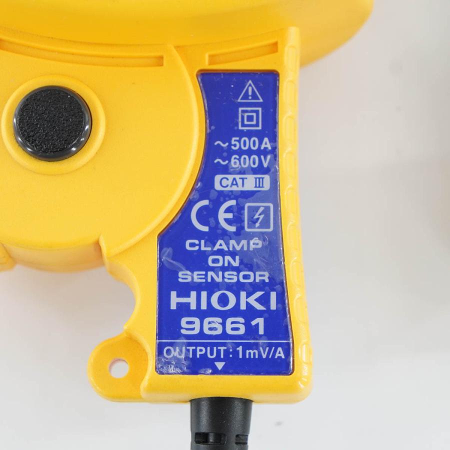 [DW]USED 8日保証 09/2020CAL HIOKI 9661 CLAMP ON SENSOR クランプオンセンサー 取扱説明書 ...