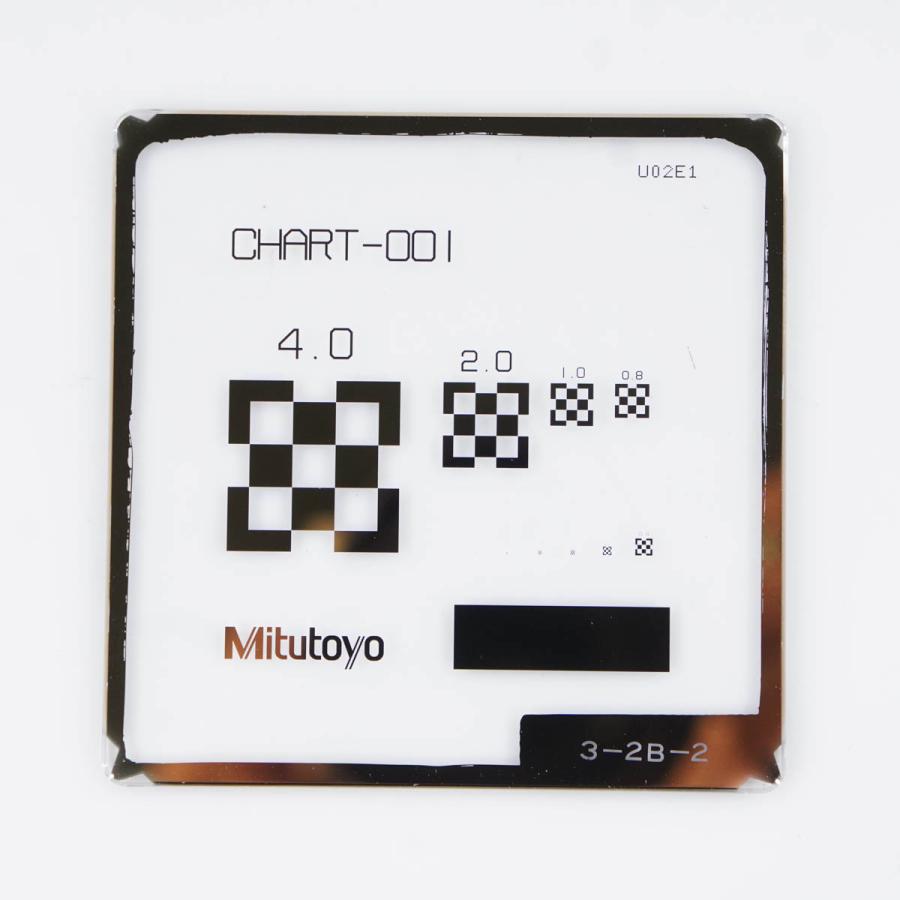 [DW]USED 8日保証 Mitutoyo CHART-001 3-2B-2 Calibration Chart 顕微鏡・投影機関連部品 ...
