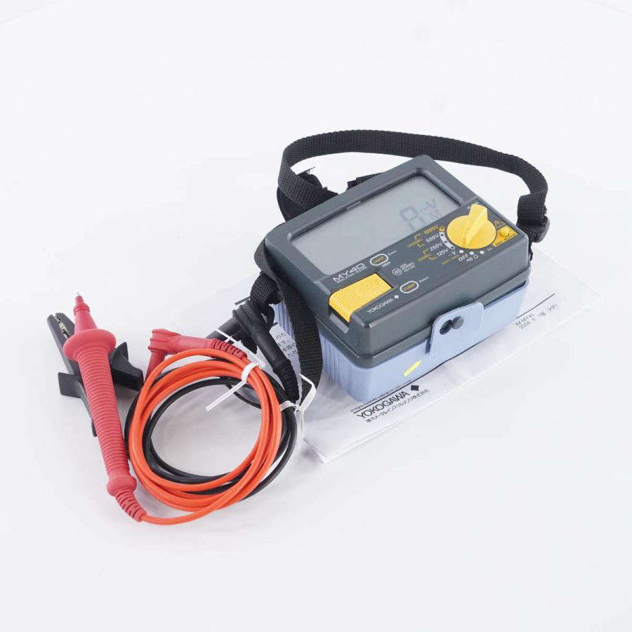 [DW]USED 8日保証 12/2021CAL YOKOGAWA MY40-01 INSULATION TESTER 取扱説明書 ...