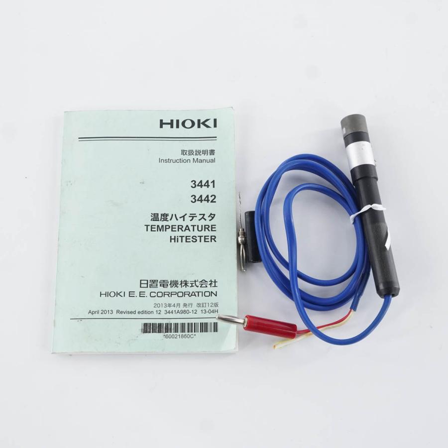 [DW]USED 8日保証 12/2021CAL HIOKI 3441 TEMPERATURE HiTESTER -100℃~1300℃ 取扱 ...