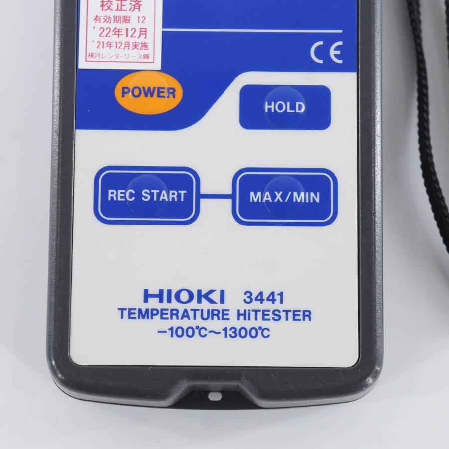 [DW]USED 8日保証 12/2021CAL HIOKI 3441 TEMPERATURE HiTESTER -100℃~1300℃ 取扱 ...
