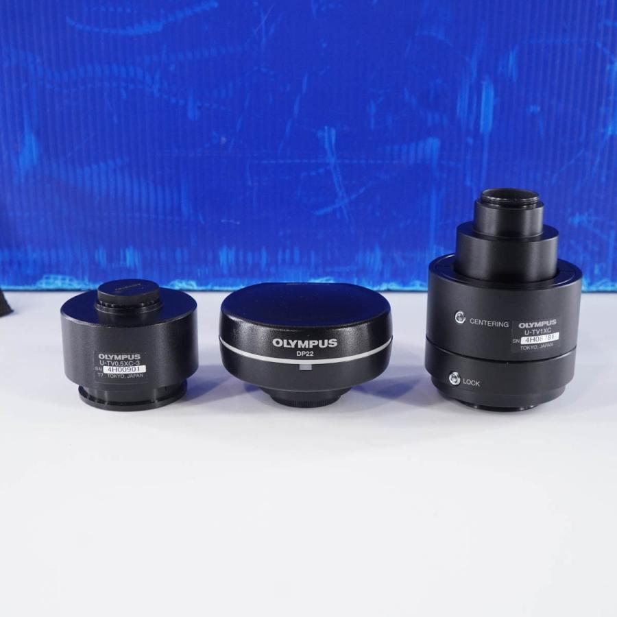 [JB]USED 現状販売 セット OLYMPUS DP2-SAL U-TV0.5XC-3 U-TV1XC DP22-CU S2240Tb 顕微鏡用デジタルカメラ ACアダプター 電 ...