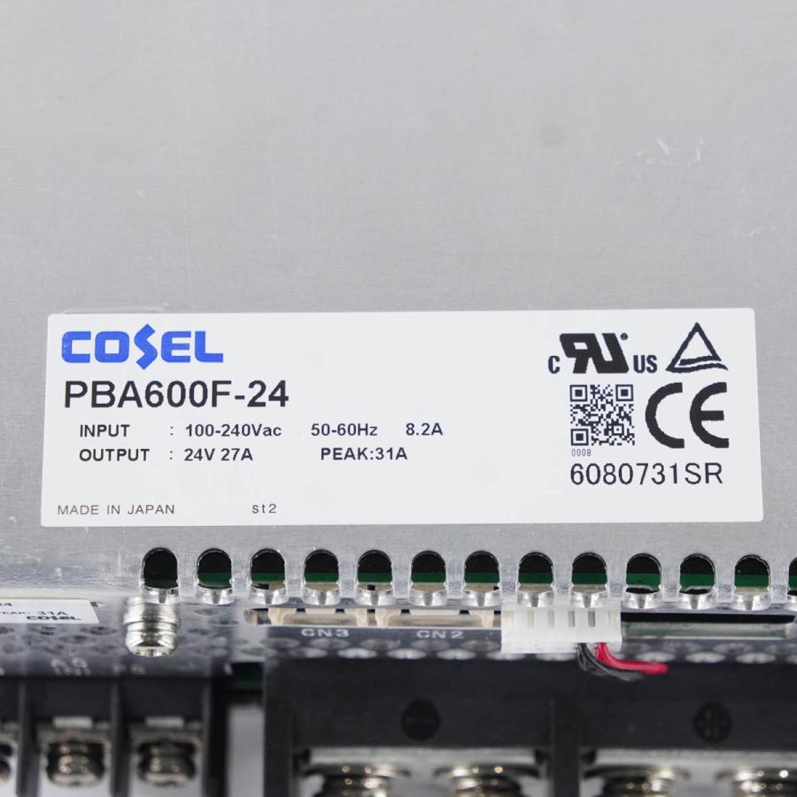 [PG]USED 8日保証 4台入荷 COSEL PBA600F-24 スイッチング電源 24V 27A [04830-0683] : ソク ...