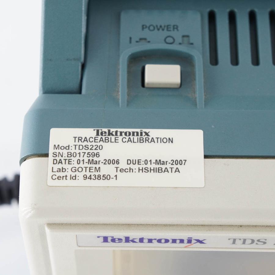 [DW]USED 8日保証 Tektronix TDS 220 TDS220 DIGITAL REAL-TIME OSCILLOSCOPE ...