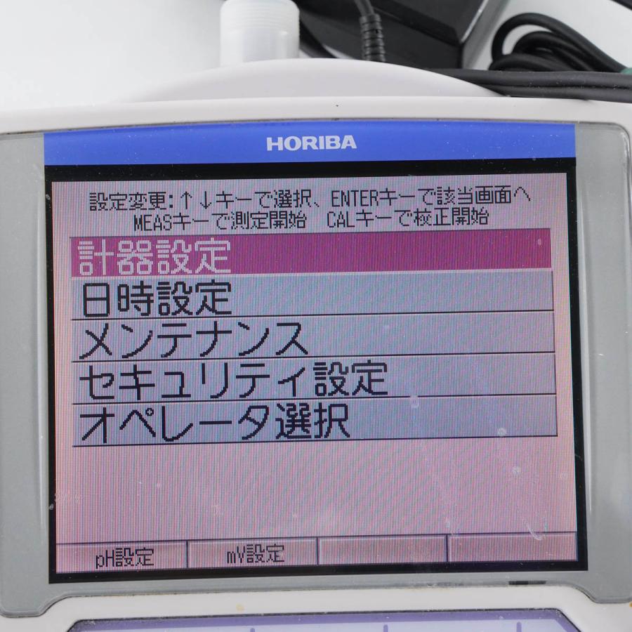 [DW]USED 8日保証 HORIBA F-52 navi@ pH METER pHメーター pH計 ガラス電極式水素イオン濃度指示計 ...