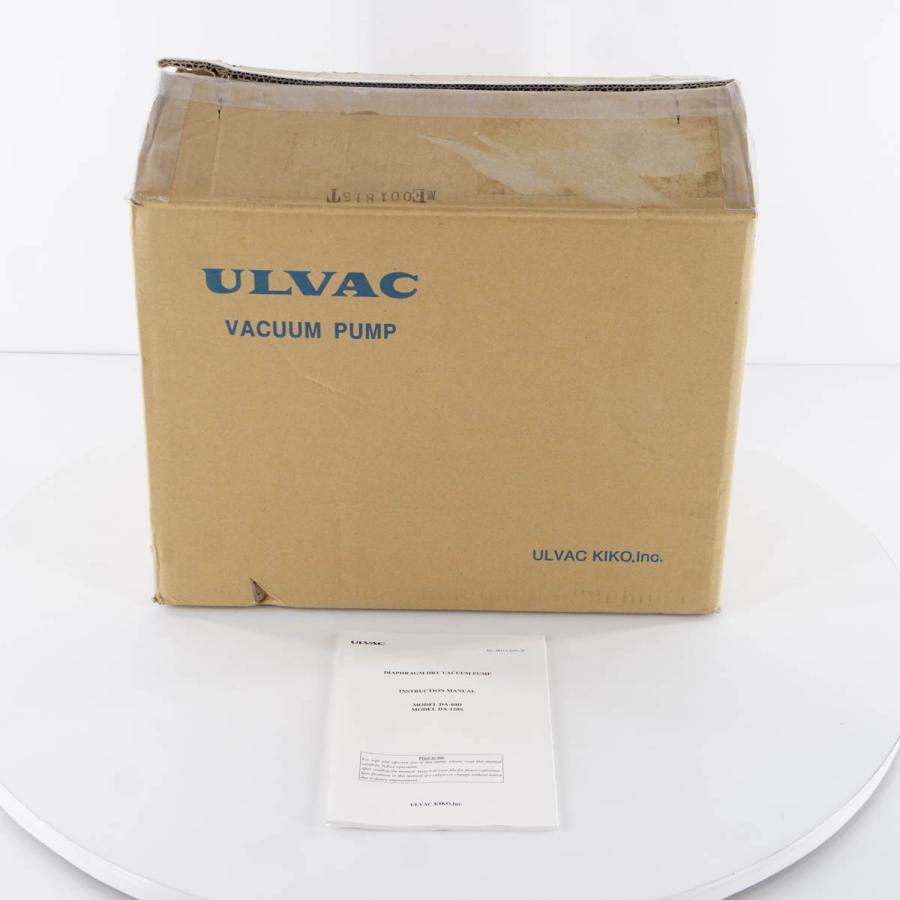 [DW]USED 8日保証 未使用品 ULVAC DA-120S ダイアフラム型ドライ真空ポンプ VACUUM PUMP 50Hz 60Hz ...