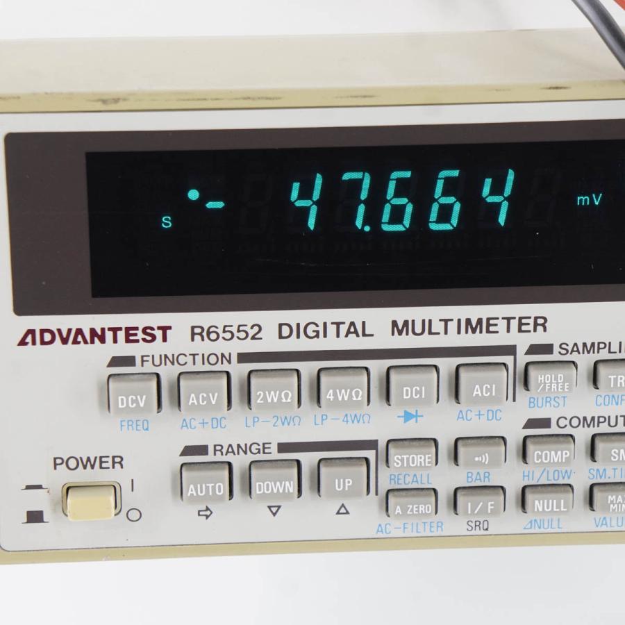 [DW]USED 8日保証 ADVANTEST R6552 DIGITAL MULTIMETER デジタルマルチメーター [04867 ...