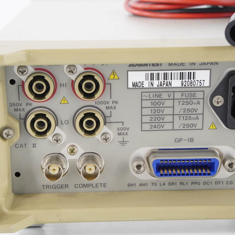 [DW]USED 8日保証 ADVANTEST R6552 DIGITAL MULTIMETER デジタルマルチメーター [04867 ...