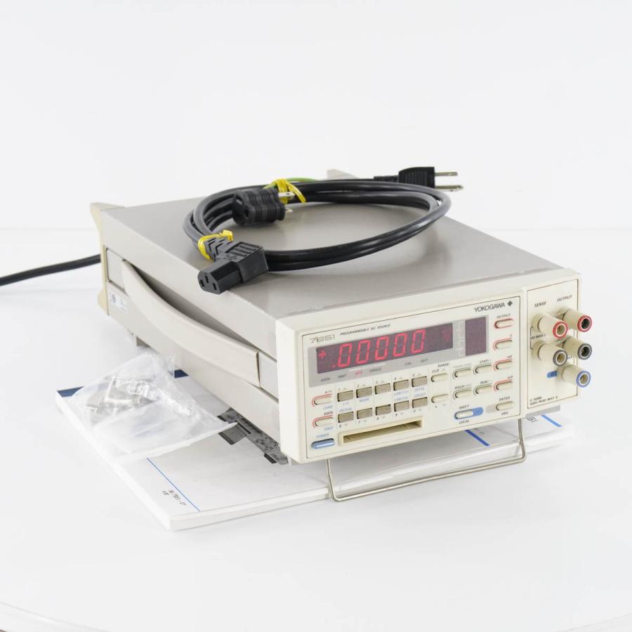 [JB]USED 現状販売 YOKOGAWA 7651 765101 PROGRAMMABLE DC SOURCE 電源コード 取扱説明書 ...