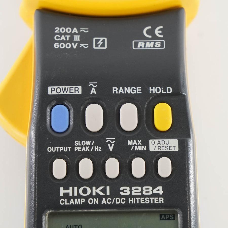 [DW]USED 8日保証 HIOKI 3284 CLAMP ON AC/DC HiTESTER クランプオンハイテスター ACアダプター ...