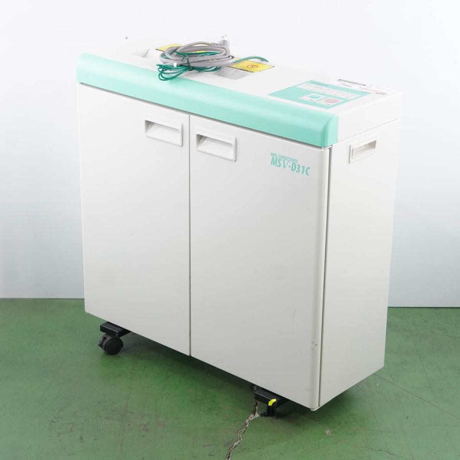 [PG]USED 8日保証 動作確認済 2013年製 MEIKO SHOKAI MSV-D31C シュレッダー A3 MS SUREDDER ...
