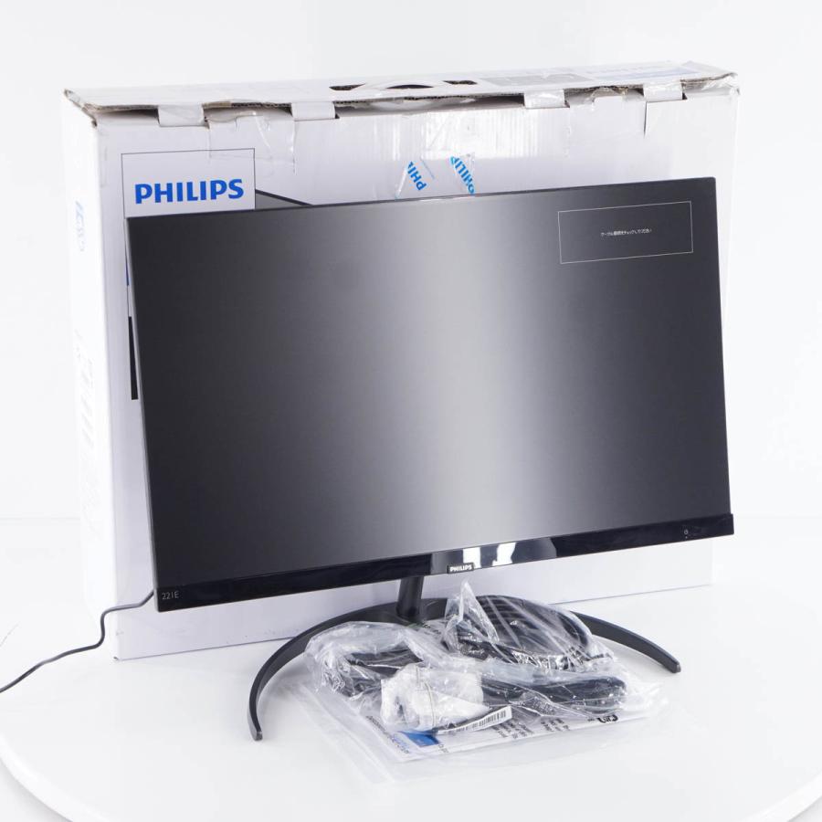 [PG]USED 8日保証 2022年製 PHILIPS 221E 21.5型 モニター 液晶ディスプレイ フルHD HDMI 1920× ...