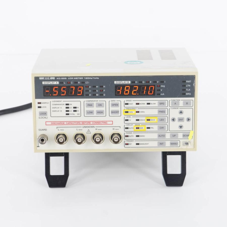[DW]USED 8日保証 KOKUYO KC-555 KDK LCR METER 120Hz/1kHz [04902-0007 ...