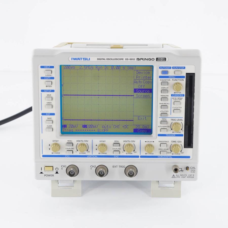 [DW]USED 8日保証 IWATSU DS-8812 BRINGO DIGITAL OSCILLOSCOPE オシロスコープ 500MS ...