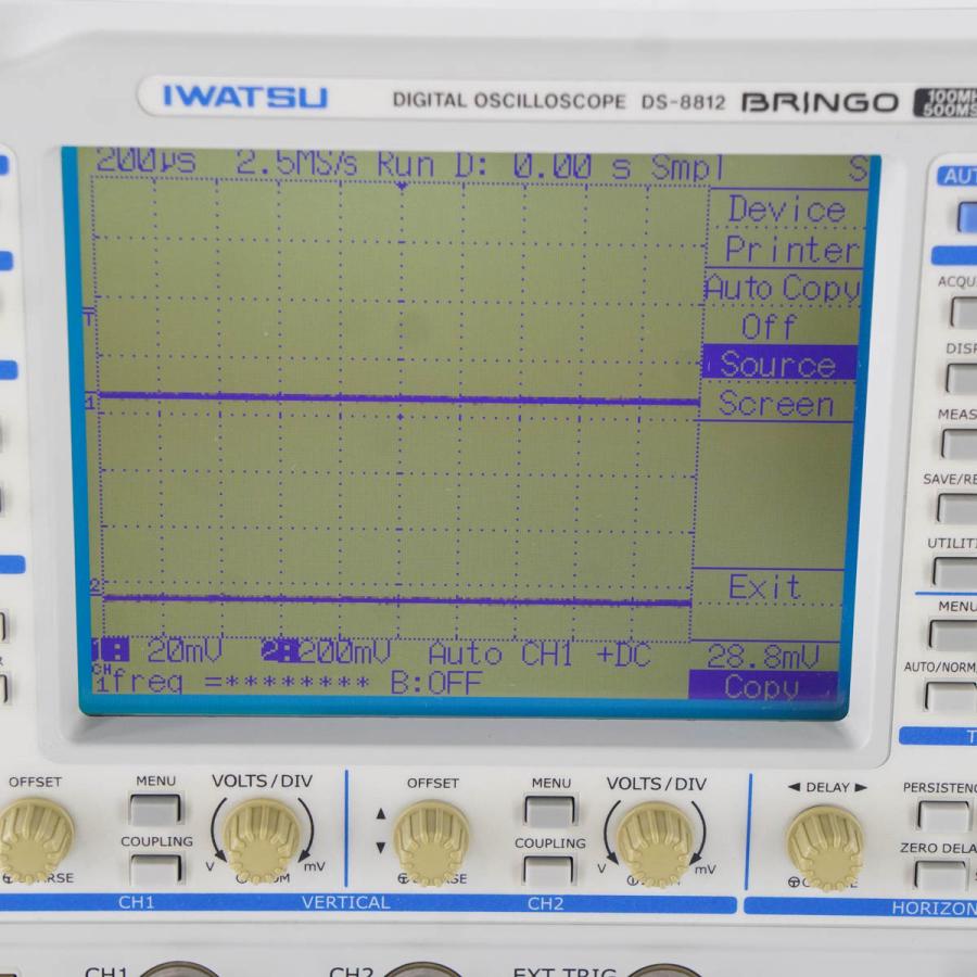 [DW]USED 8日保証 IWATSU DS-8812 BRINGO DIGITAL OSCILLOSCOPE オシロスコープ 500MS ...