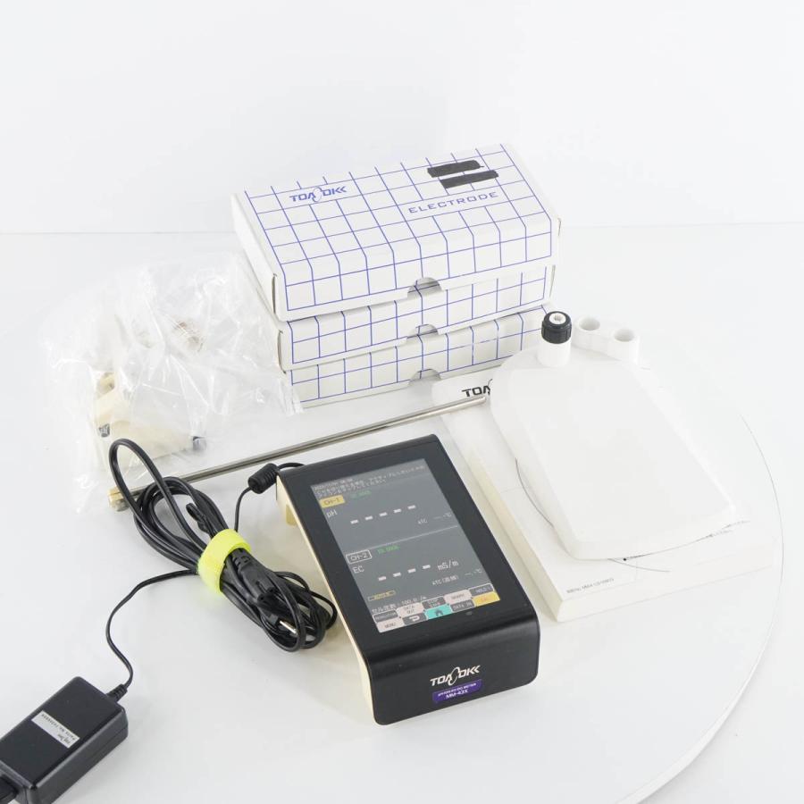 [DW]USED 8日保証 TOA DKK MM-43X pH/ION/EC/DO METER マルチ水質計 CT-58101B ELP ...