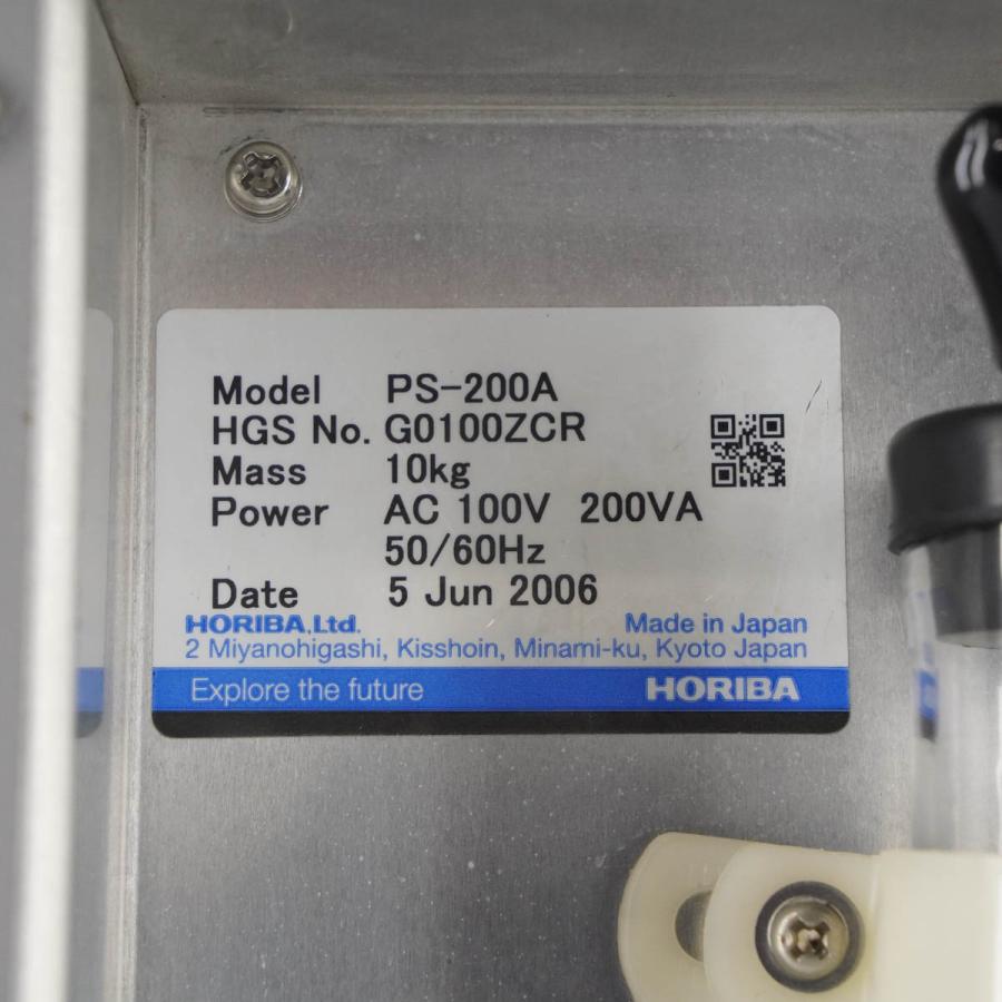 [DW]USED 8日保証 HORIBA PS-200A SAMPLING UNIT 前処理ユニット サンプリングユニット 電源コード 取扱 ...