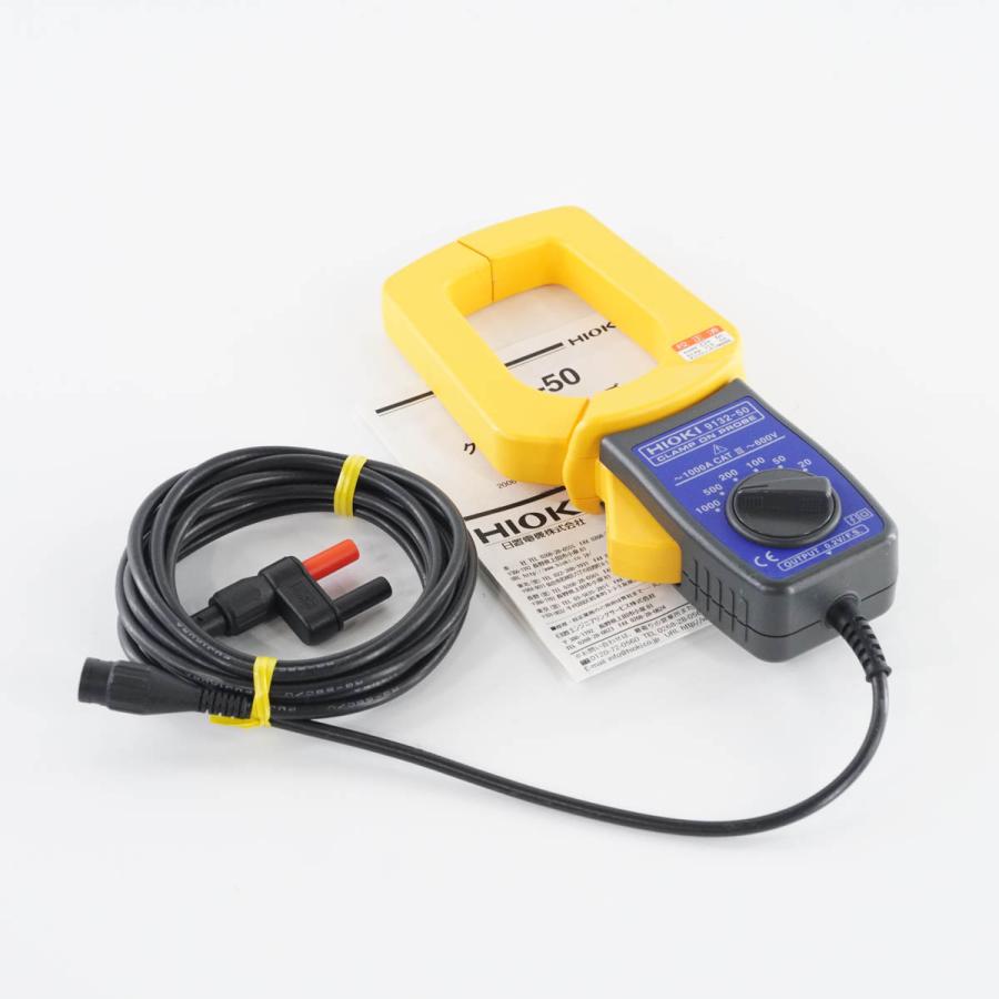 [DW]USED 8日保証 06/2021CAL HIOKI 9132-50 CLAMP ON PROBE クランプオンプローブ 取扱説明書 ...