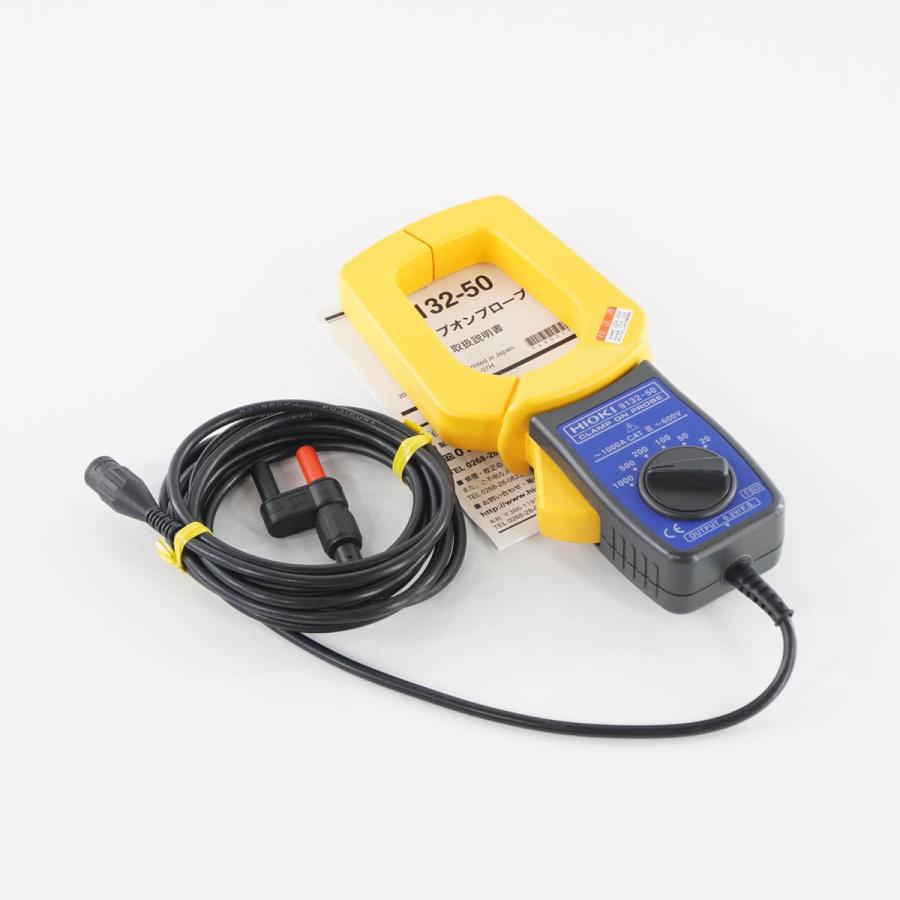 [DW]USED 8日保証 10/2021CAL HIOKI 9132-50 CLAMP ON PROBE クランプオンプローブ 取扱説明書 ...