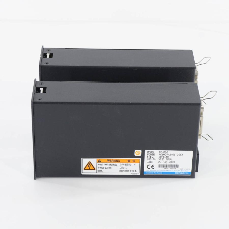 [PG]USED 8日保証 2台セット HORIBA PE-D20 STEC 制御ユニット マスフローコントローラー用 コントロールユニット ...