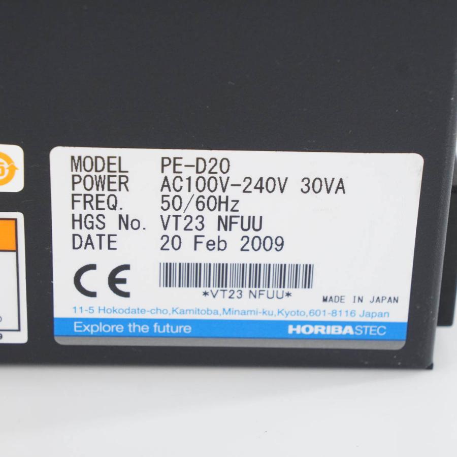 [PG]USED 8日保証 2台セット HORIBA PE-D20 STEC 制御ユニット マスフローコントローラー用 コントロールユニット ...