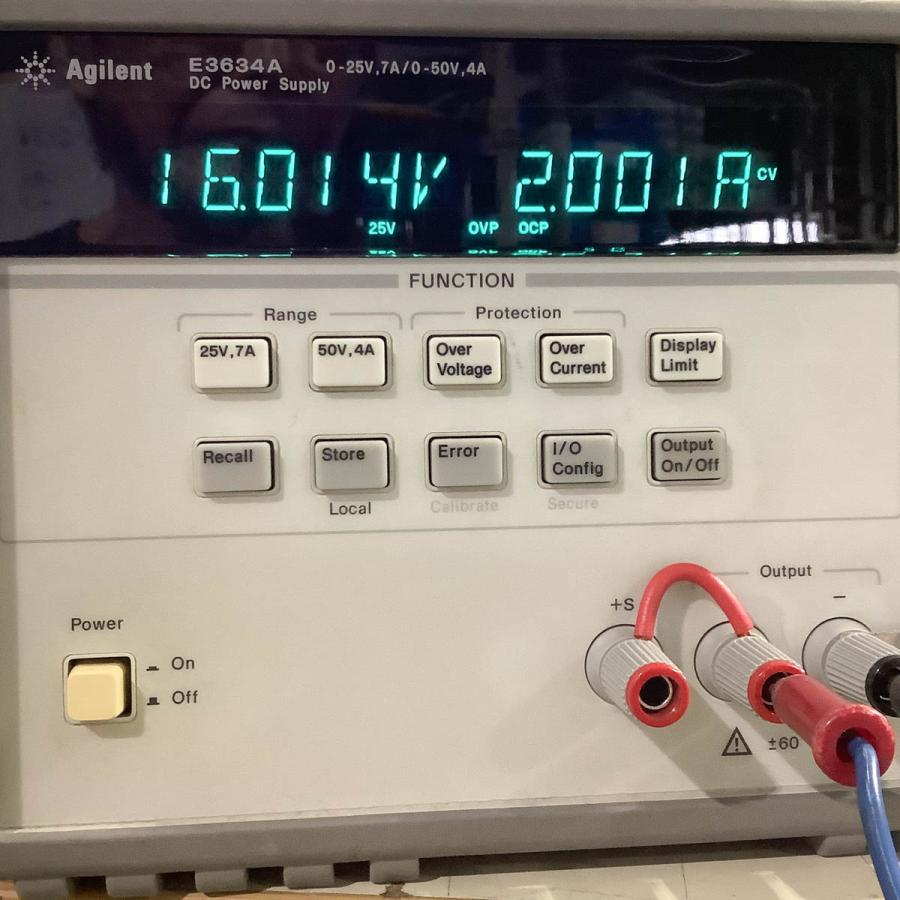 [DW]USED 8日保証 Agilent E3634A DC Power Supply DC電源 パワーサプライ 電源コード [05014 ...
