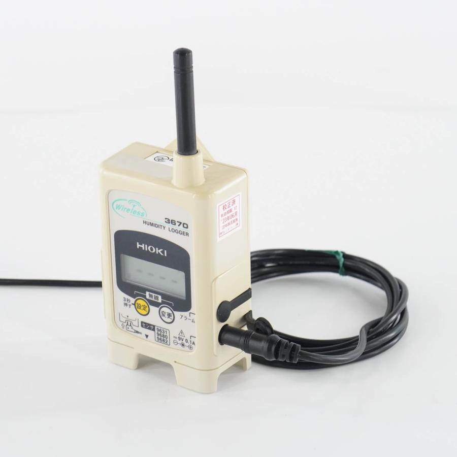 [DW]USED 8日保証 06/2022CAL HIOKI 3670 HUMIDITY LOGGER 温湿度ロガー ワイヤレスロガー AC ...