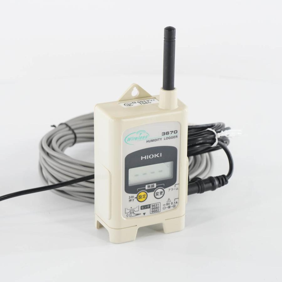 [DW]USED 8日保証 04/2022CAL HIOKI 3670 HUMIDITY LOGGER 温湿度ロガー ワイヤレスロガー AC ...