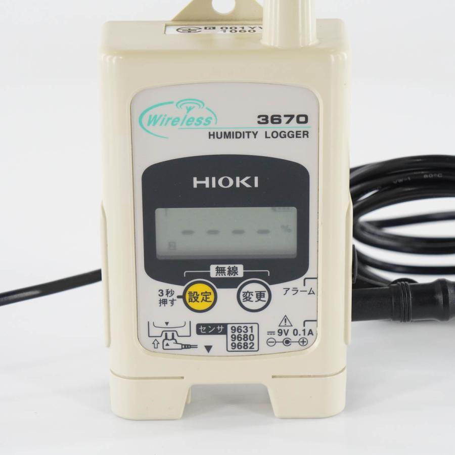 [DW]USED 8日保証 04/2022CAL HIOKI 3670 HUMIDITY LOGGER 温湿度ロガー ワイヤレスロガー AC ...