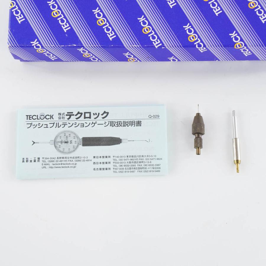 [DW]USED 8日保証 TECLOCK PN-705-3 PUSH PULL GAUGE プッシュプルテンションゲージ 3N 取扱説明書 [05024-0007] :05024-0007 ...