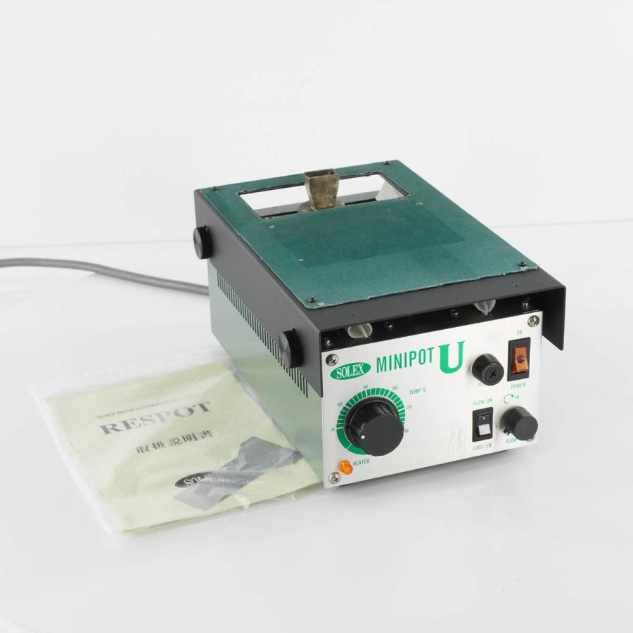 [DW]USED 8日保証 SOLEX MK-210A MINIPOT U ワンポイント噴流はんだ槽 取扱説明書 [05024-0013] : DIRWINGSショップ - 通販 ...