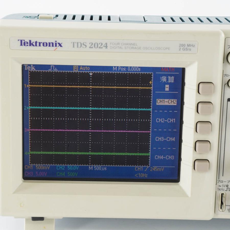 [DW]USED 8日保証 Tektronix TDS2024 DIGITAL STORAGE OSCILLOSCOPE オシロスコープ ...
