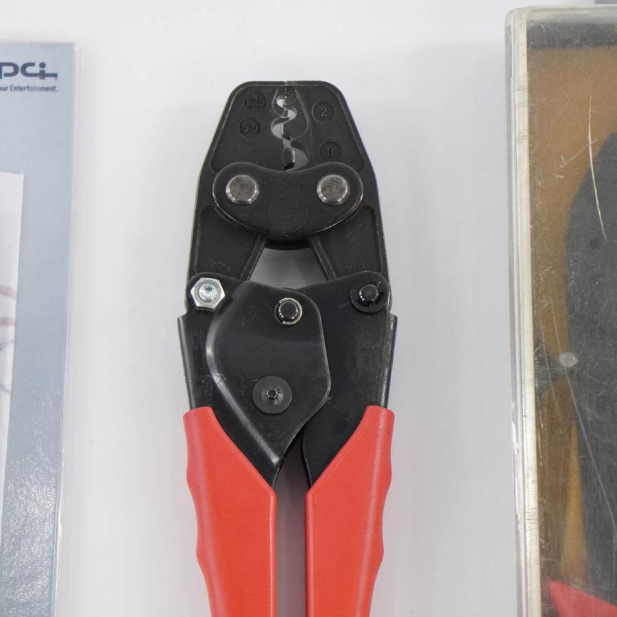 [PG]USED 8日保証 セット RigTOOL エーモン工業 Planex ONL 1455 RJ-45-8P AK-15A 圧着ペンチ クリンピングツール 圧着工具 [05024 ...