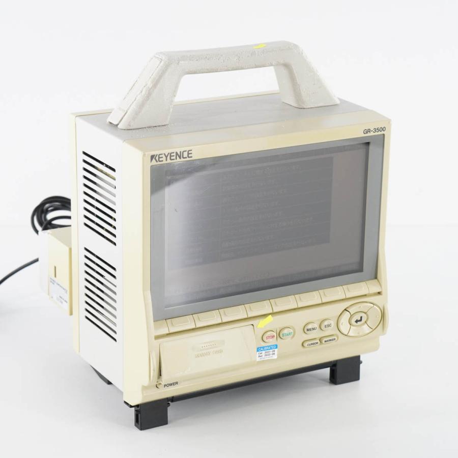 [DW]USED 8日保証 06/2021CAL KEYENCE GR-3500 PCリンク型高機能レコーダー GR-M256 ACアダプター ...