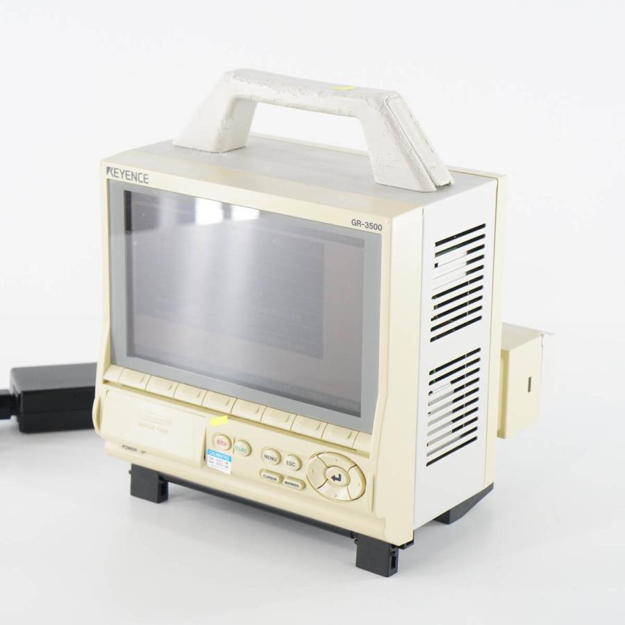 [DW]USED 8日保証 06/2021CAL KEYENCE GR-3500 PCリンク型高機能レコーダー GR-M256 ACアダプター ...