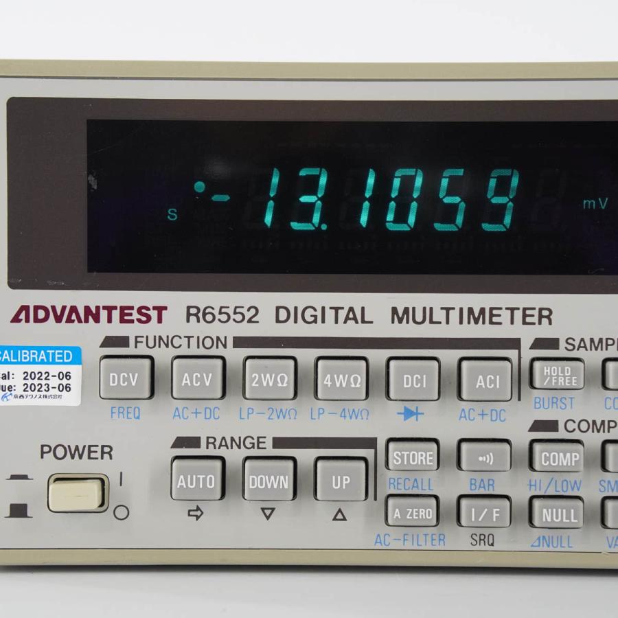 [DW]USED 8日保証 06/2022CAL ADVANTEST R6552 DIGITAL MULTIMETER デジタルマルチメーター ...