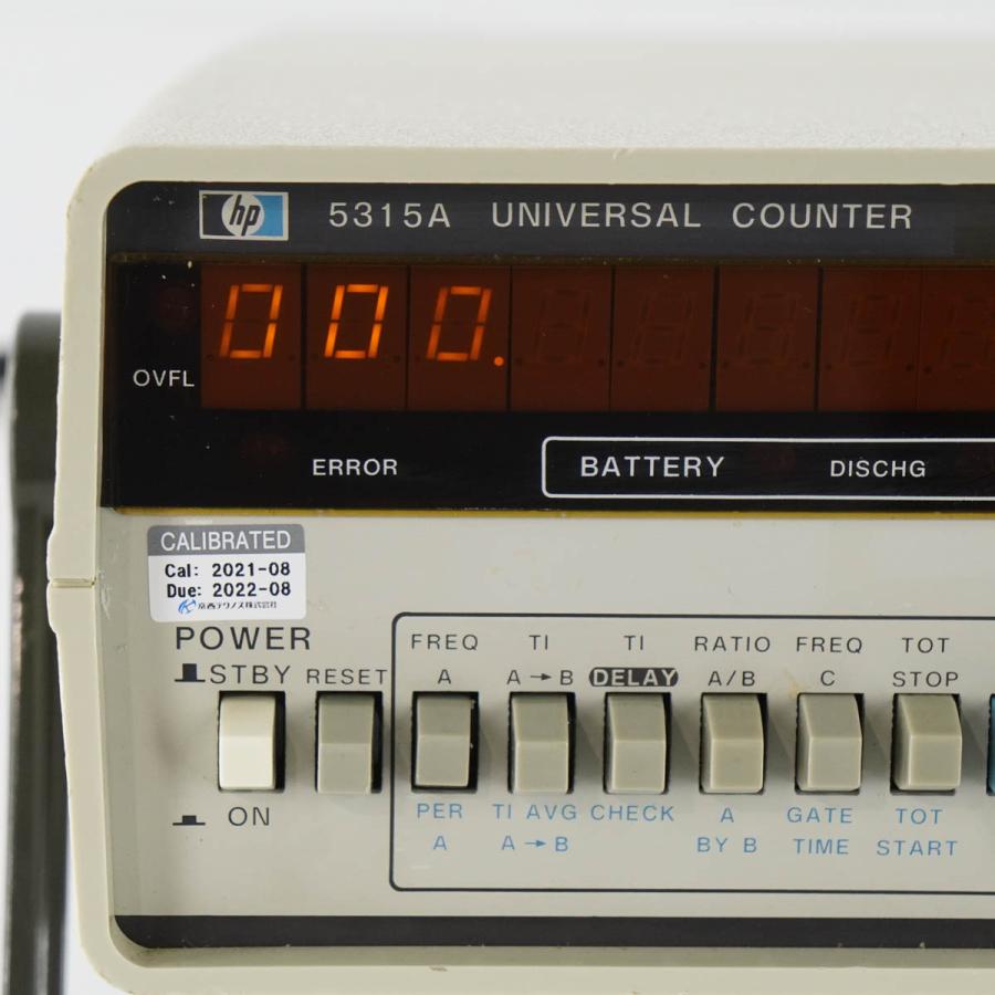 [DW]USED 8日保証 08/2021CAL hp 5315A Universal Counter ユニバーサルカウンター OPT 003 ...