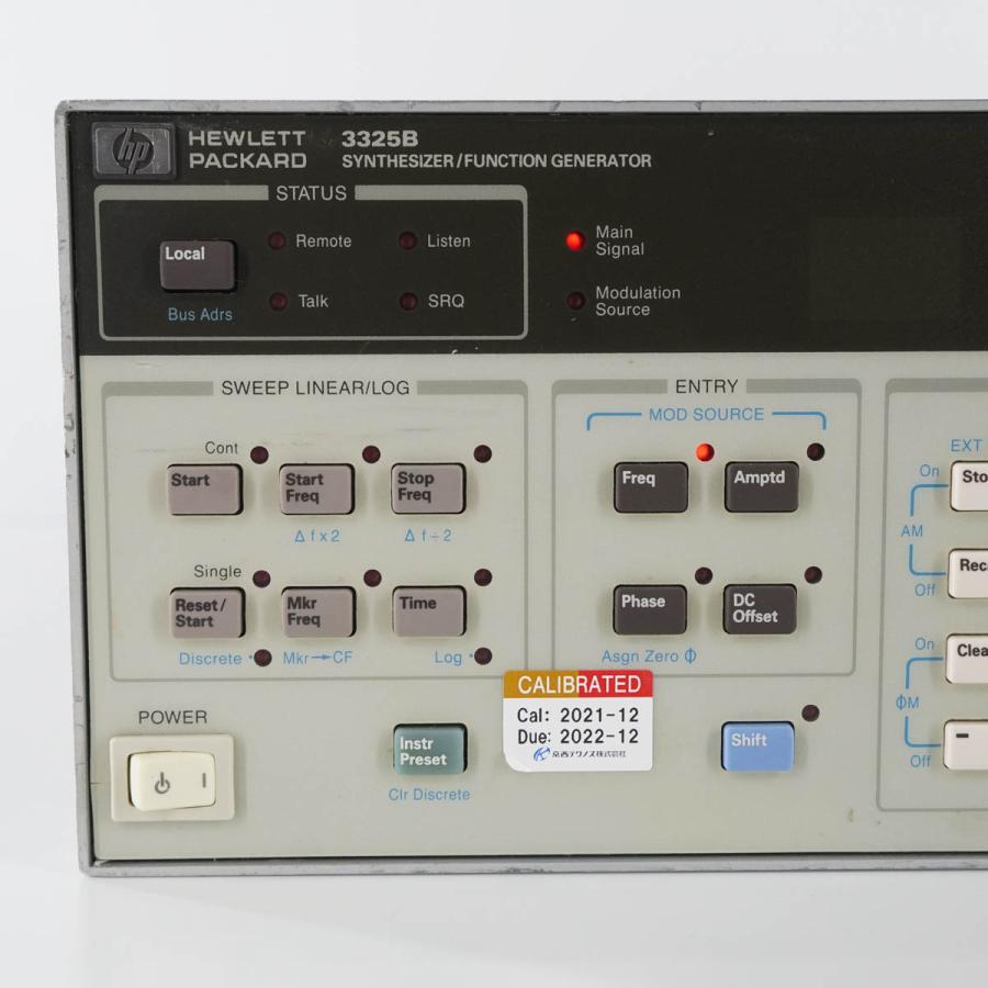 [DW]USED 8日保証 12/2021CAL hp 3325B SYNTHESIZER/FUNCTION GENERATOR ...