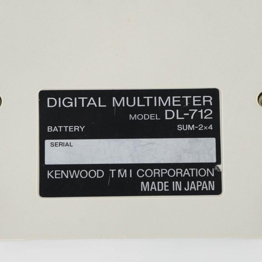 [JB]USED 現状販売 KENWOOD DL-712 DIGITAL MULTIMETER デジタルマルチメーター [05036-0095] : ソクラボショップ - 通販 - Yahoo ...