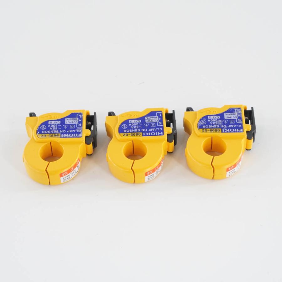 [DW]USED 8日保証 3個セット 08/2021CAL 09/2021CAL HIOKI 9695-02 CLAMP ON SENSOR ...